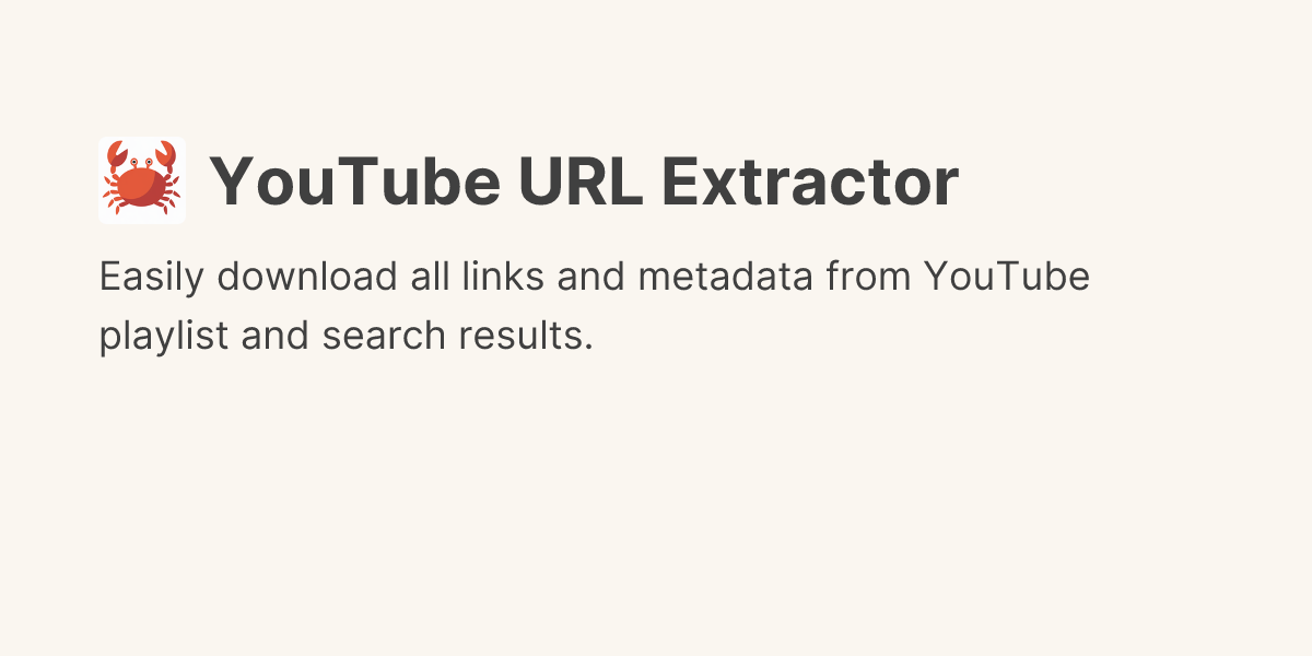 YouTube URL Extractor on Uneed | Uneed