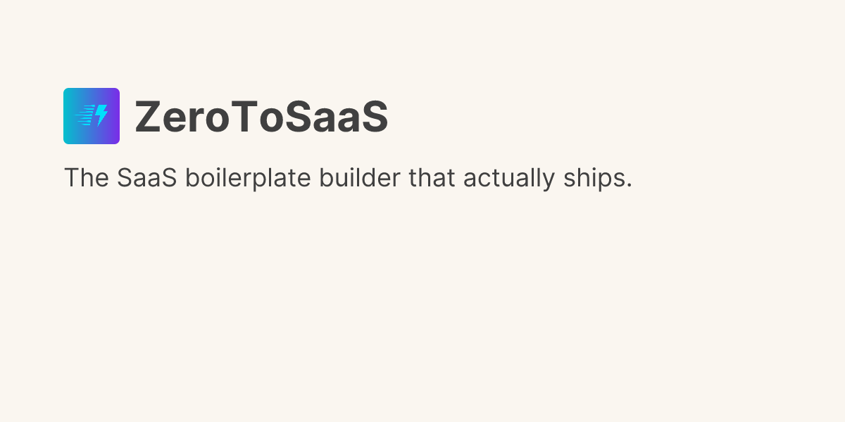 ZeroToSaaS on Uneed | Uneed